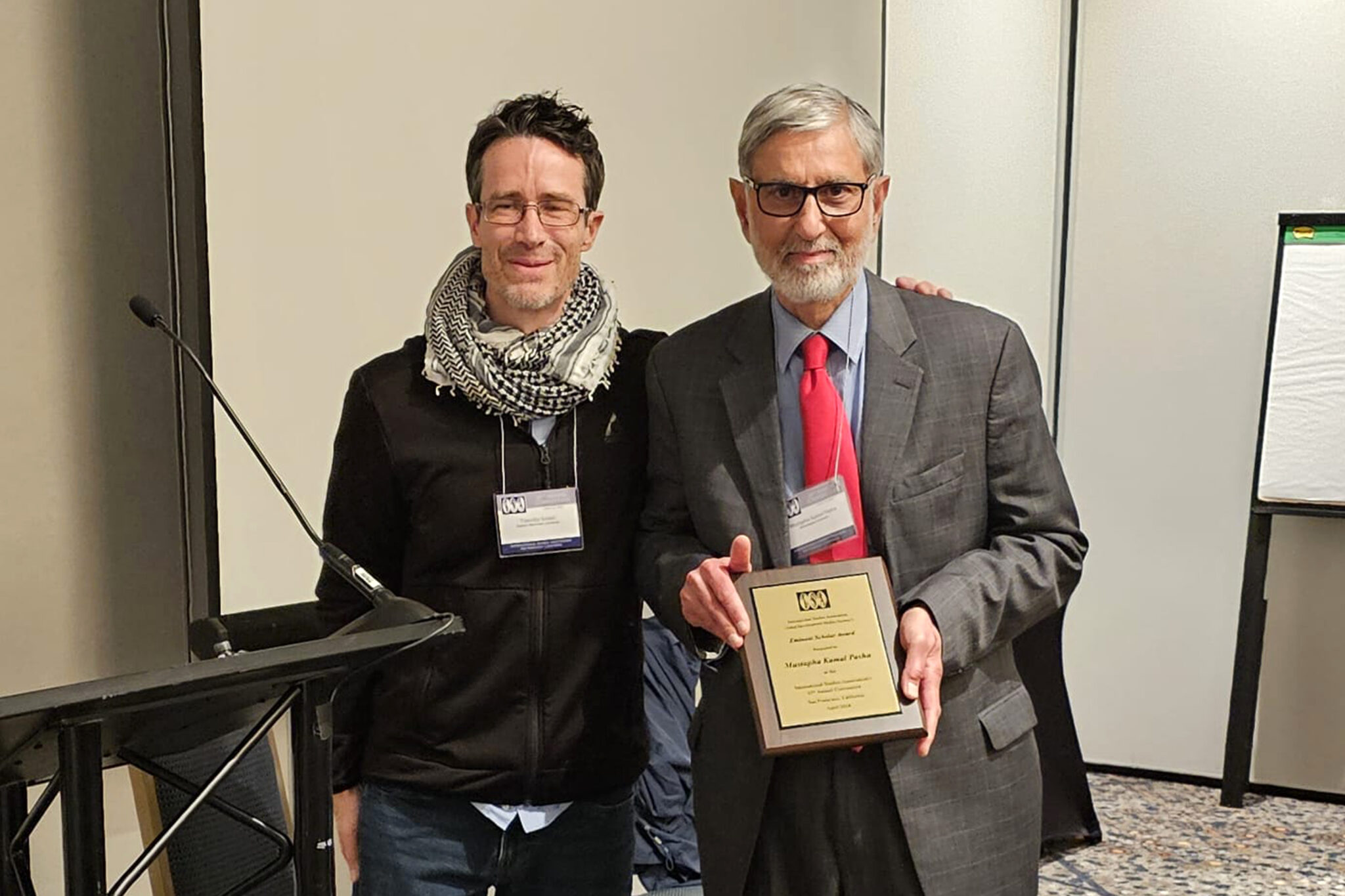 Mustapha Kamal Pasha Presented with the 2024 GDS Eminent Scholar Award ...